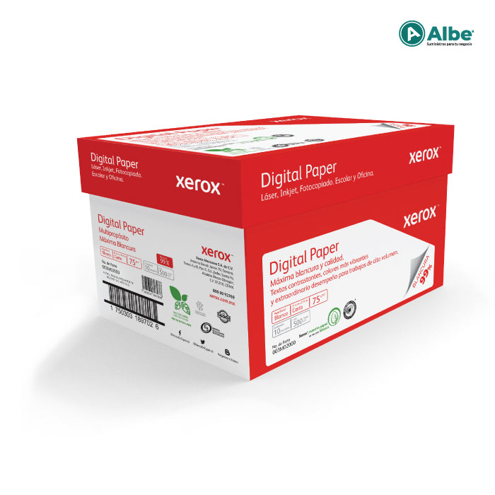 XEROX Hoja de papel bond Carta Digital 75 gramos / 99% Blancura – Albe ...