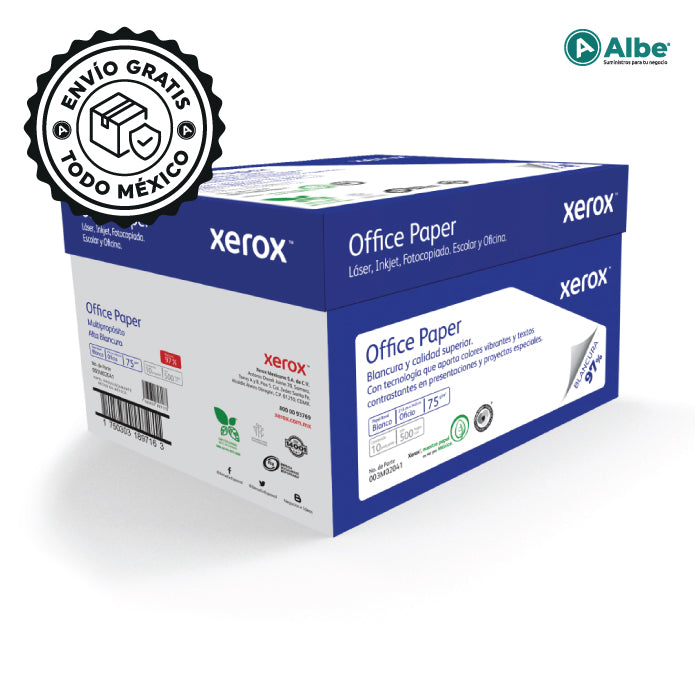 XEROX Hoja de papel bond Oficio Office Paper 75 gramos / 97% Blancura ...