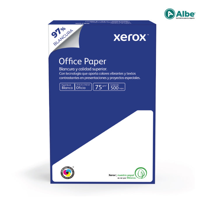 XEROX Hoja de papel bond Oficio Office Paper 75 gramos / 97% Blancura ...
